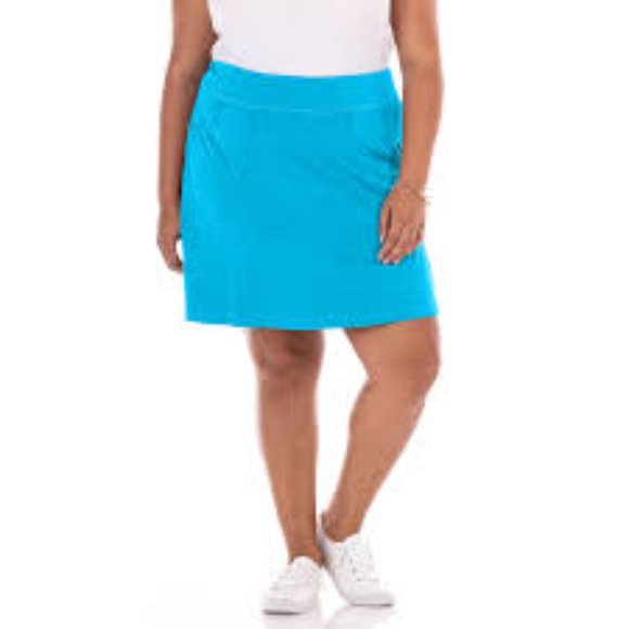 fresh produce | Shorts | Fresh Produce Aqua Blue Rayon Blend Knit Pull On Skorts Sz Small | Poshmark